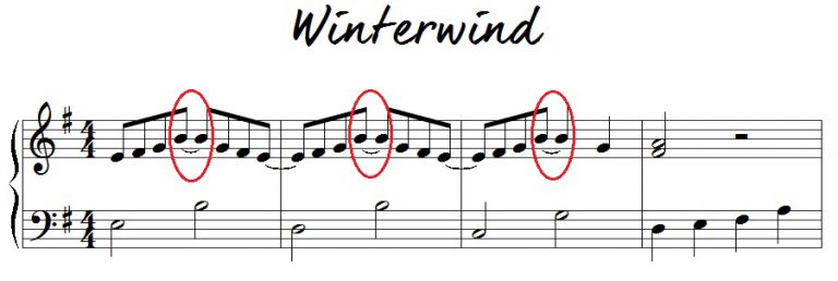 Musiktheorie - alles über Haltebögen - Der ZauberKlavier-Blog