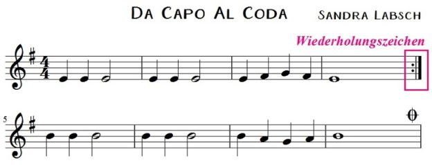 Was tun? da capo al fine / da capo al coda / dal segno al coda (mit ...